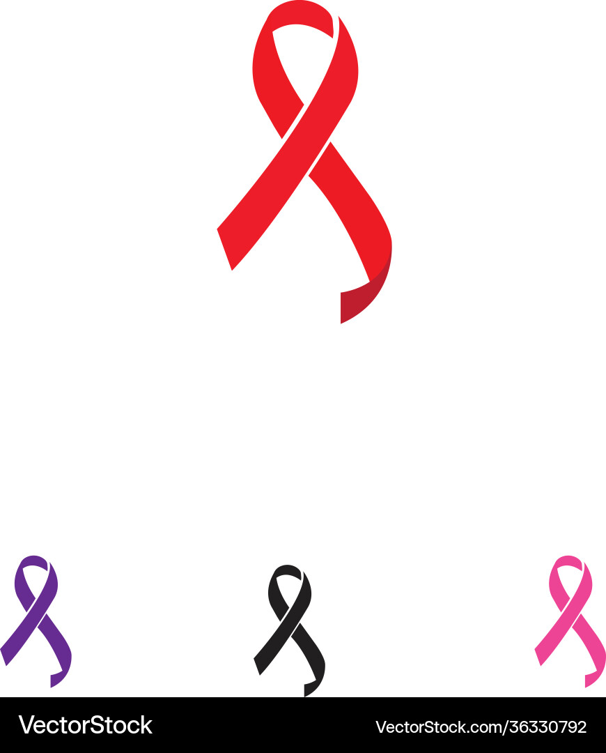 Colorful ribbons logo symbol design template Vector Image