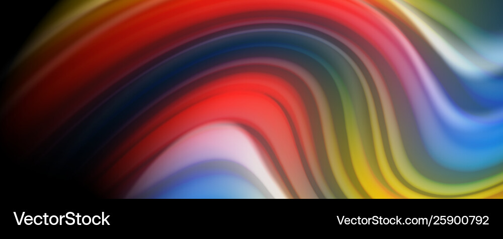 Flowing liquid colors - modern colorful flow Vector Image