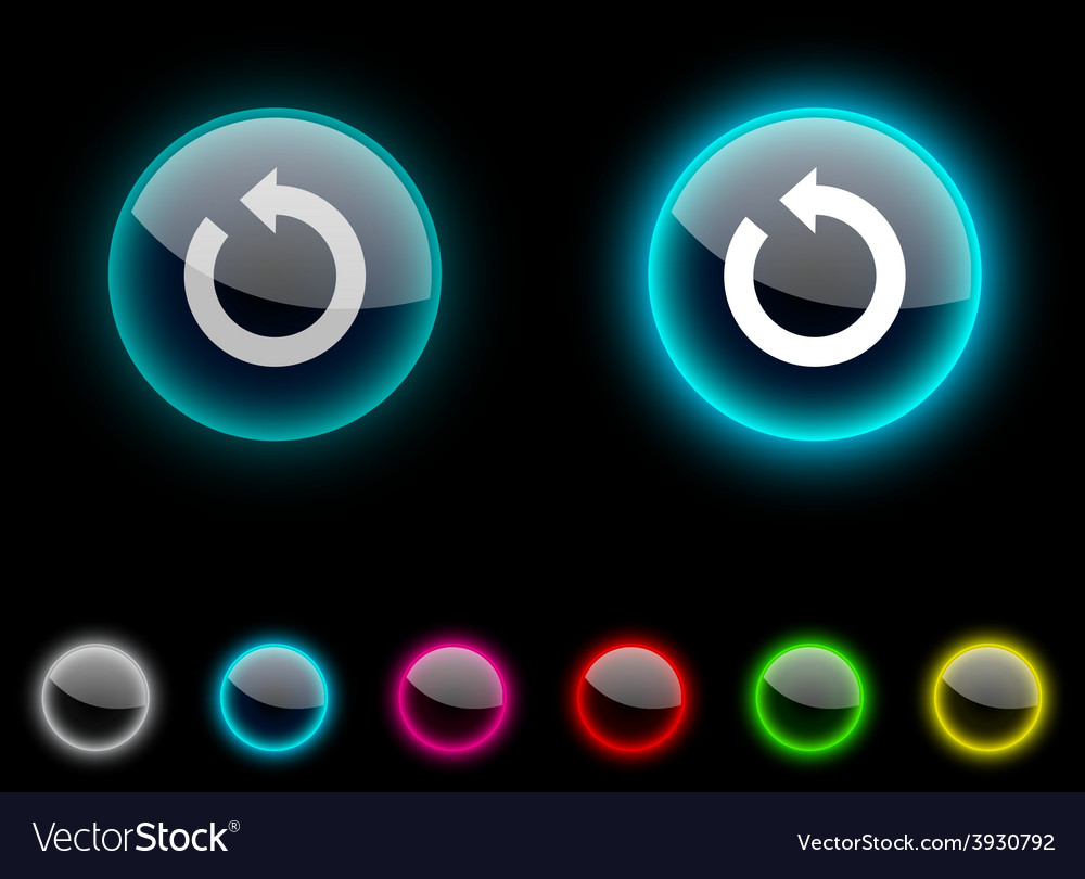 Refresh button Royalty Free Vector Image - VectorStock