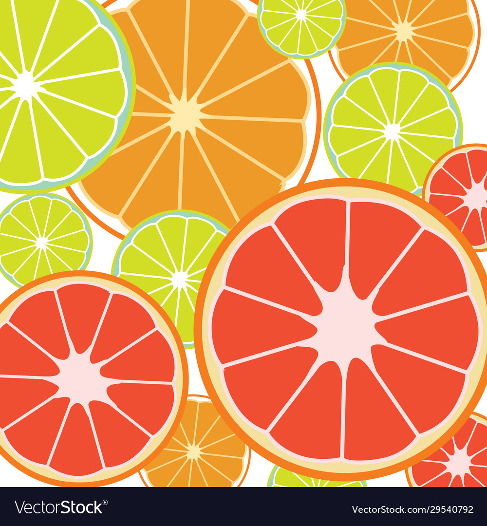 Seamless background pattern with slices Royalty Free Vector