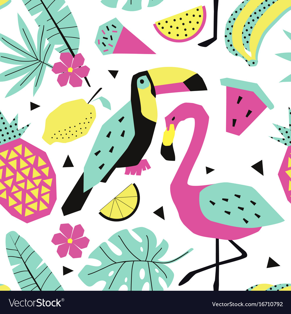Summer pattern Royalty Free Vector Image - VectorStock
