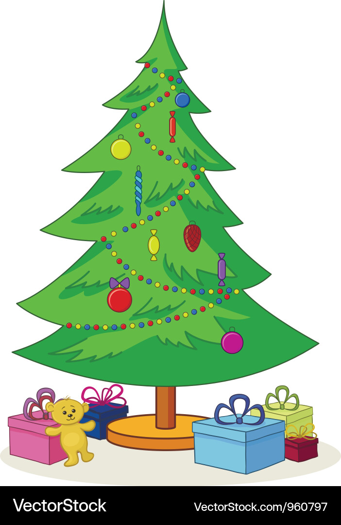 Christmas Presents Under Tree Clip Art