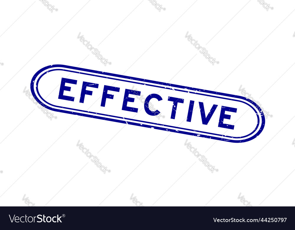 Grunge blue effective word rubber seal stamp Vector Image Grunge blue effective word rubber seal stamp Vector Image