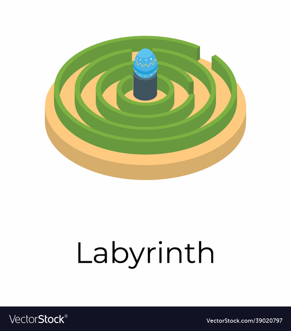 Labyrinth Royalty Free Vector Image - VectorStock