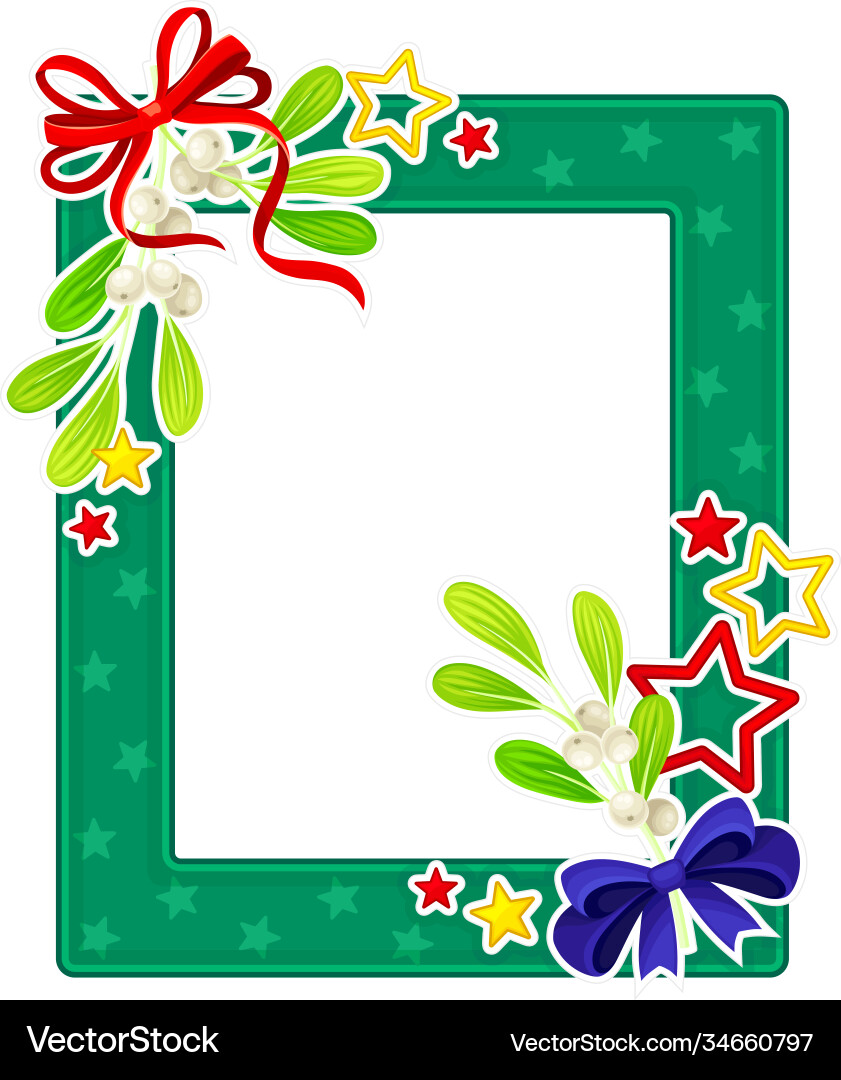 Photo frame or picture decorated Royalty Free Vector Image