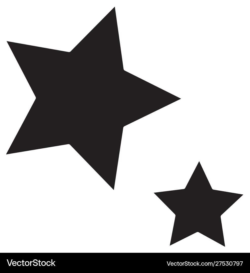 Set stars decoration isolated icon Royalty Free Vector Image