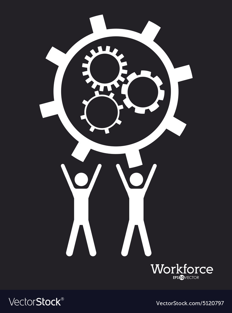 Workforce design Royalty Free Vector Image - VectorStock