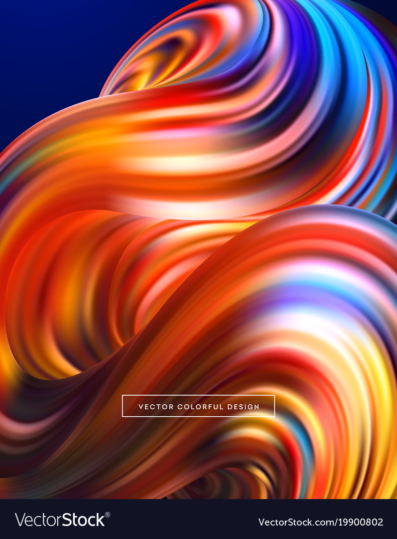 3d abstract colorful fluid design Royalty Free Vector Image 3d abstract colorful fluid design Royalty Free Vector Image