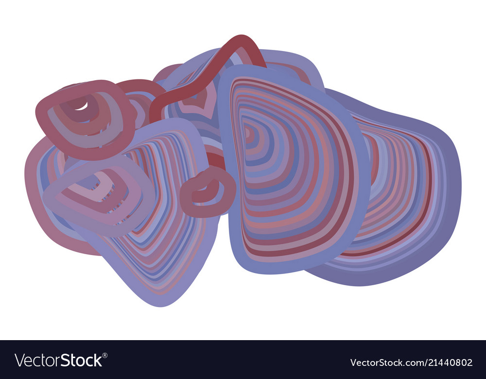 Abstract conceptual geometric path lines pattern Vector Image