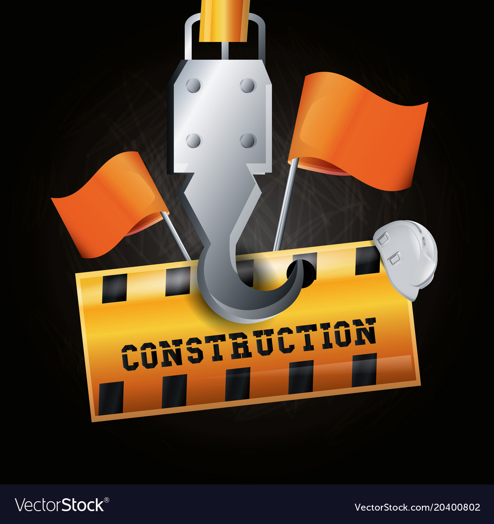 Construction in progress design Royalty Free Vector Image