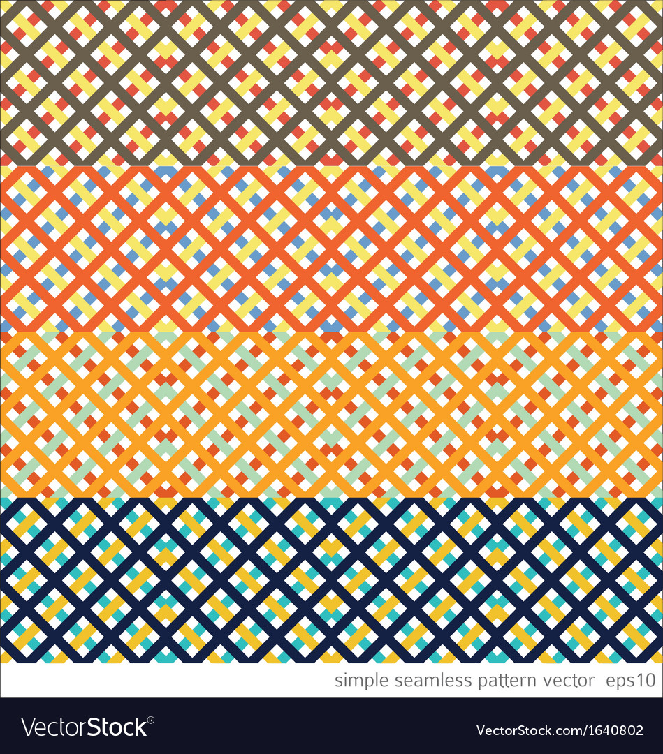 Geometric ornament printed Seamless pattern Vector Image