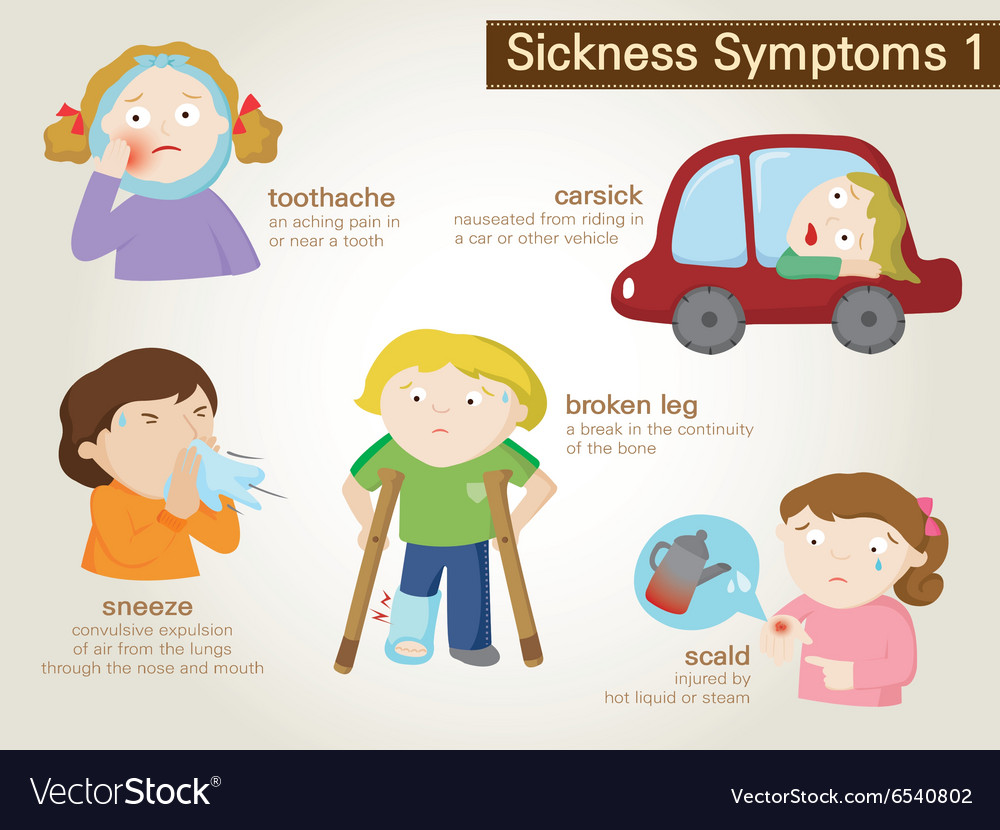 Illness01 Royalty Free Vector Image - VectorStock