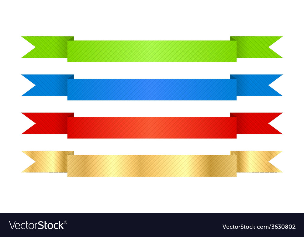 Ribbons with texture Royalty Free Vector Image