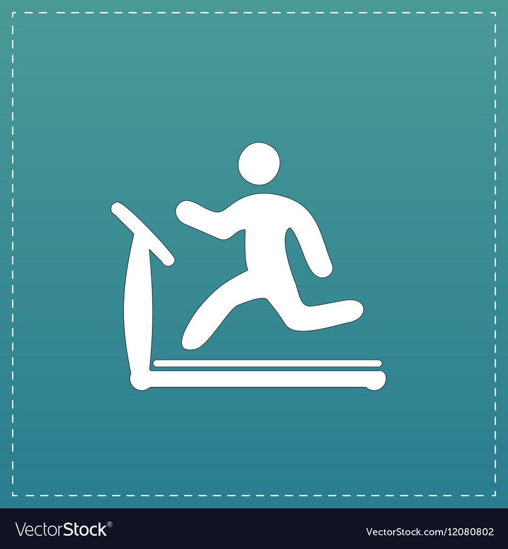 Running treadmill flat icon Royalty Free Vector Image Running treadmill flat icon Royalty Free Vector Image