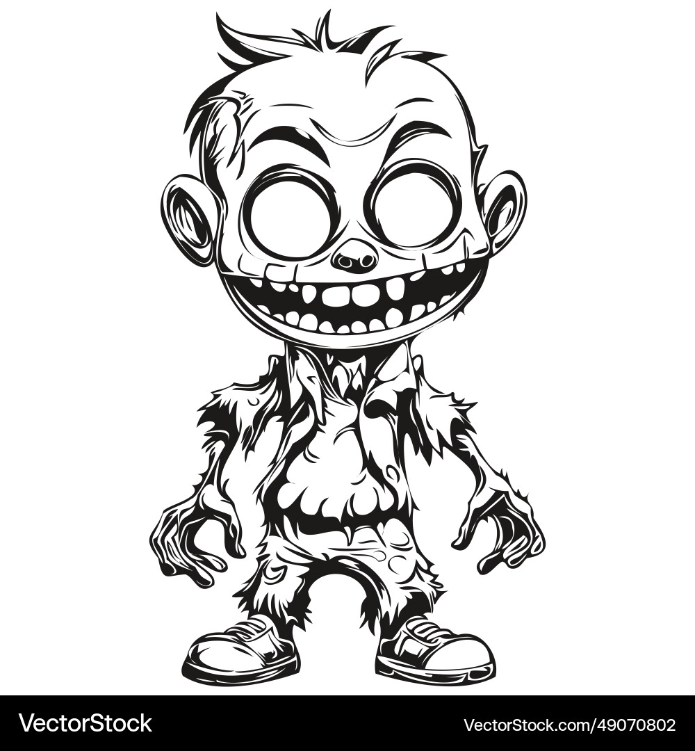 Zombie activity for halloween night Royalty Free Vector