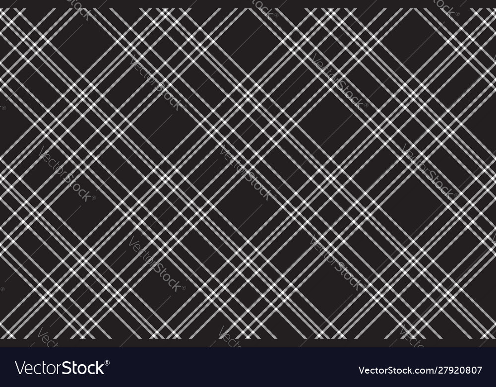 Black check diagonal seamless pattern Royalty Free Vector