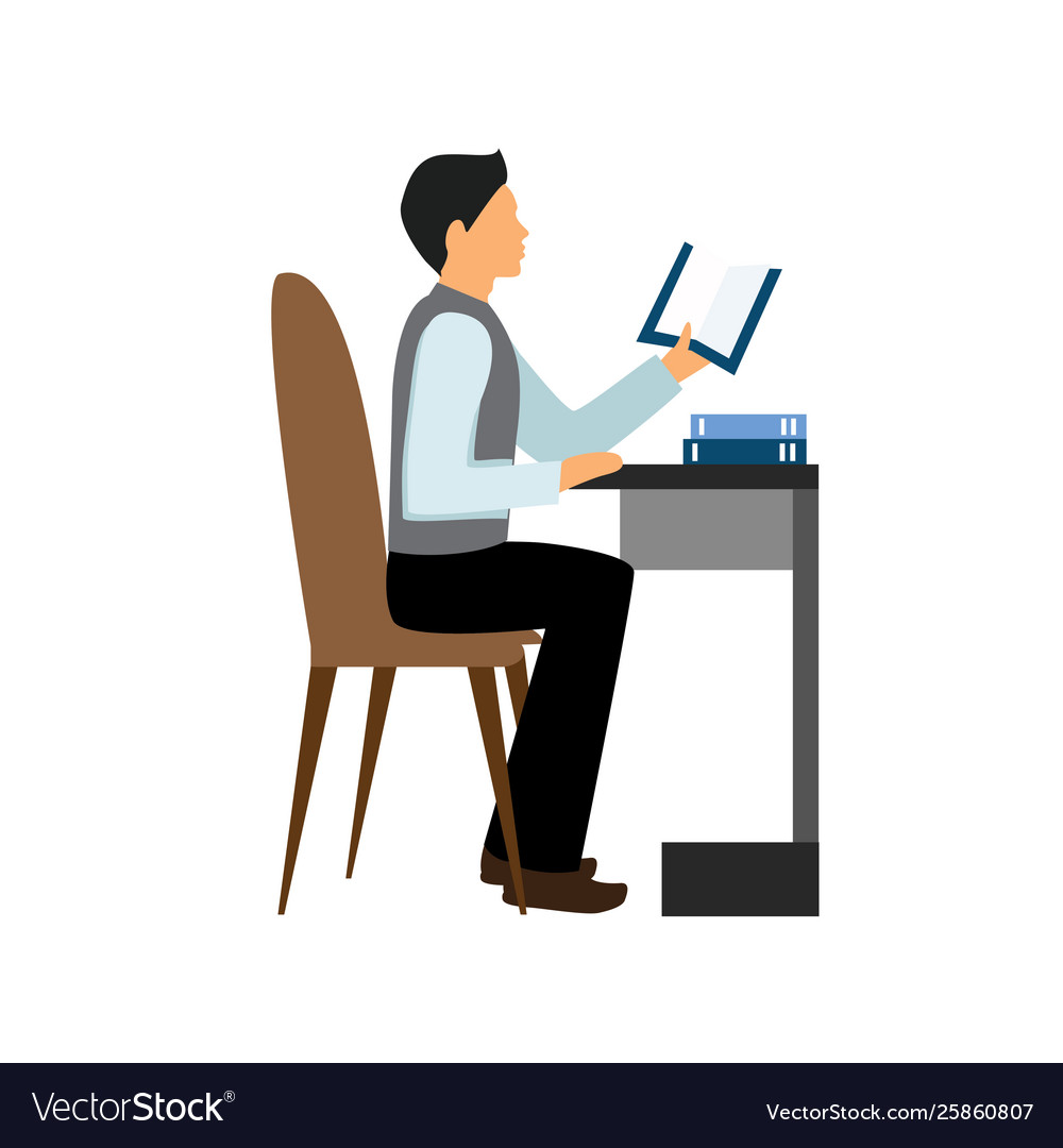 Character man worker Royalty Free Vector Image
