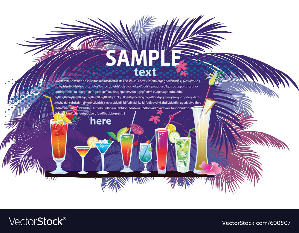 Cocktail Royalty Free Vector Image - VectorStock