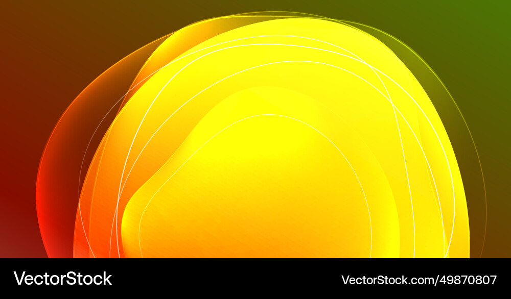 Colorful transparent flowing fluid shapes with Vector Image