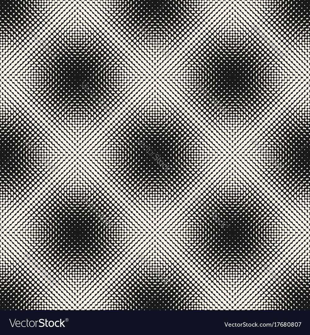 Halftone pattern gradually transition circles Vector Image