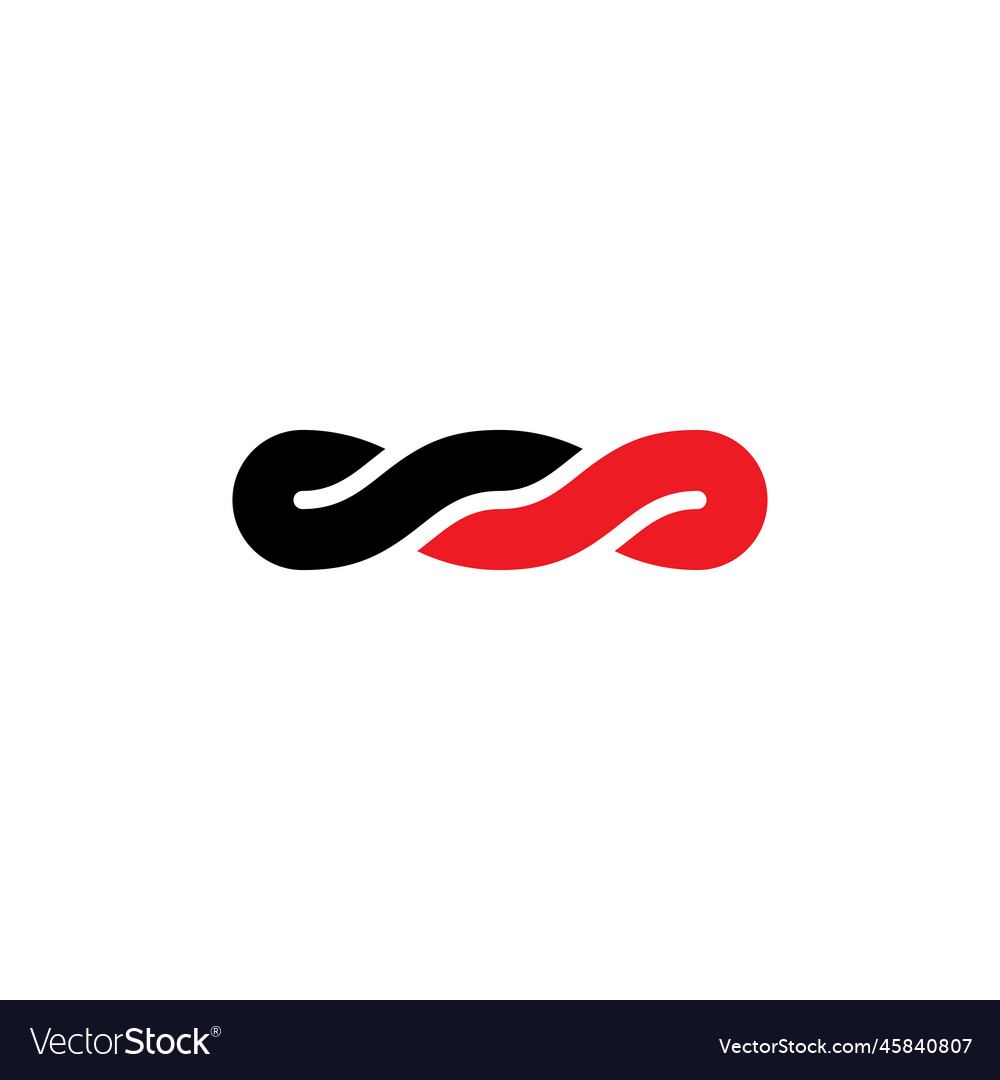 Infinity loop symbol logo icon Royalty Free Vector Image