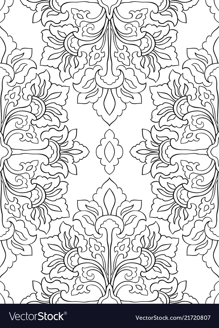 Ornamental abstract pattern Royalty Free Vector Image