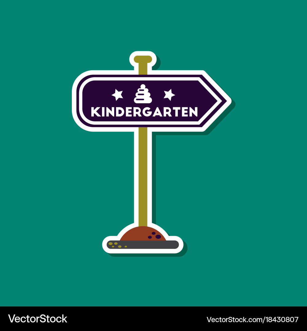 Paper sticker on stylish background sign Vector Image