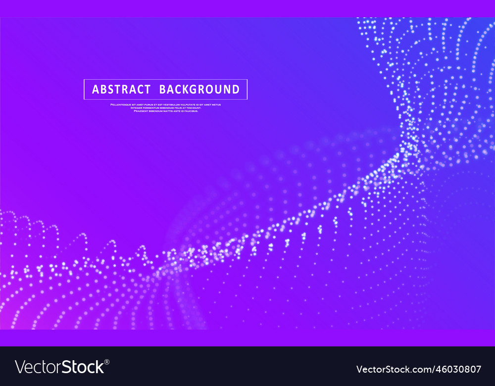 Particles liquid dynamic flow Royalty Free Vector Image