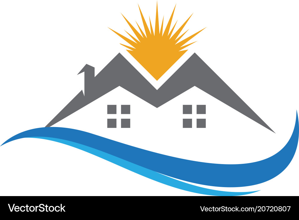 Property house and home logos template Royalty Free Vector