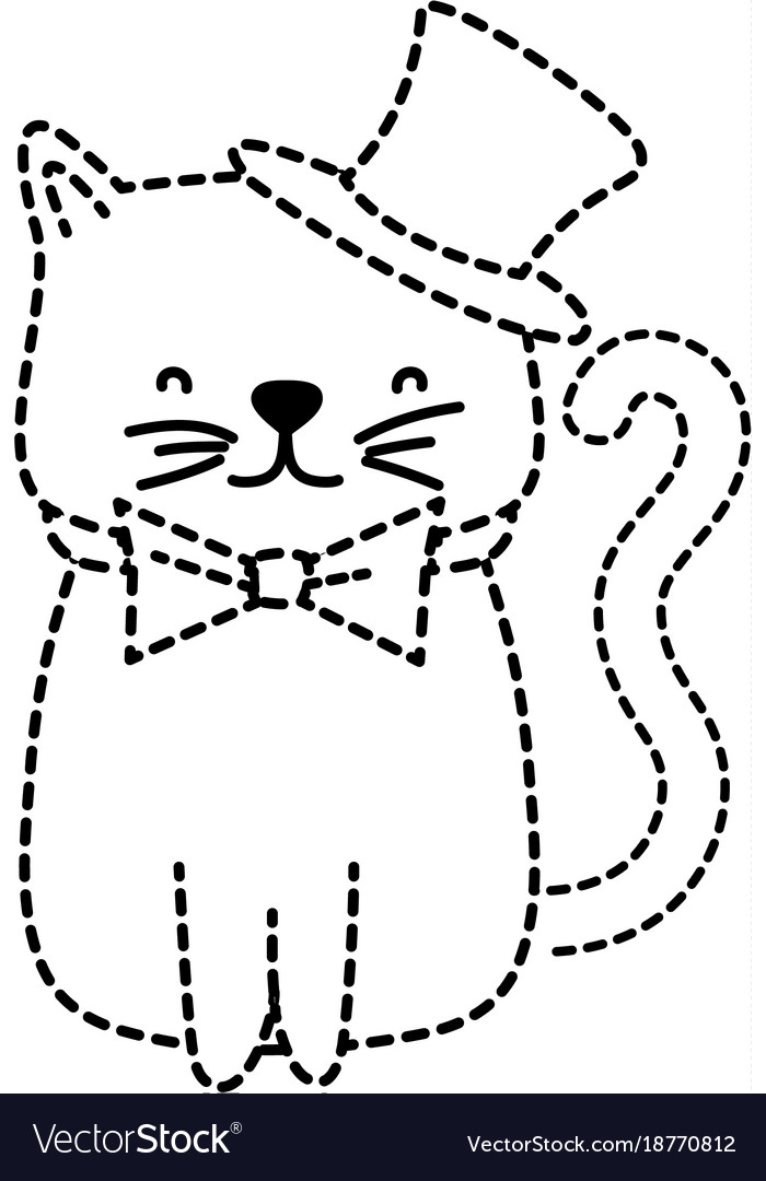 Isolated cat design Royalty Free Vector Image - VectorStock