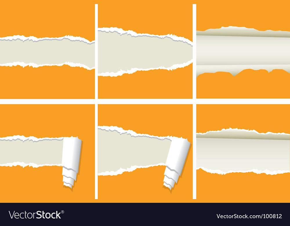 Ripped papers Royalty Free Vector Image - VectorStock