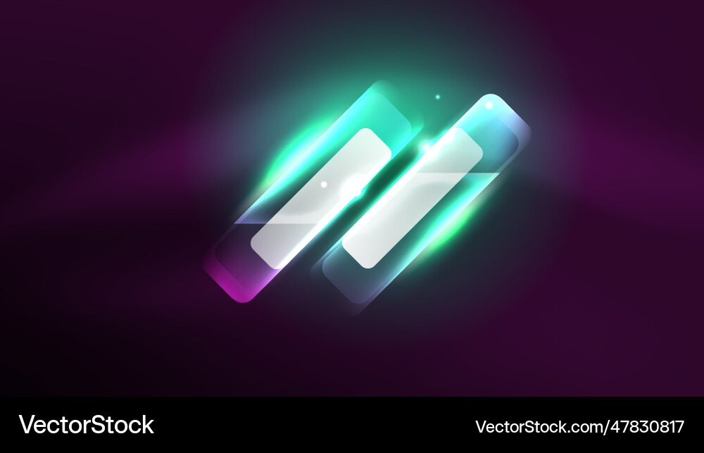 Abstract background landing page glass geometric Vector Image