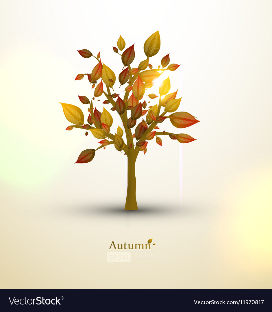 Autumn tree design Royalty Free Vector Image - VectorStock