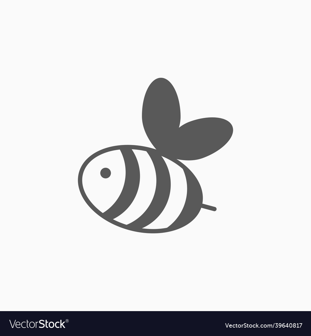 Bee icon Royalty Free Vector Image - VectorStock