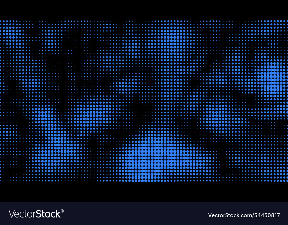 Colored dot array background isolated sea wave Vector Image