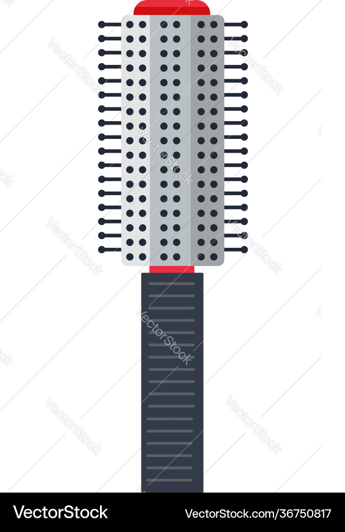 Comb for hair on white background Royalty Free Vector Image