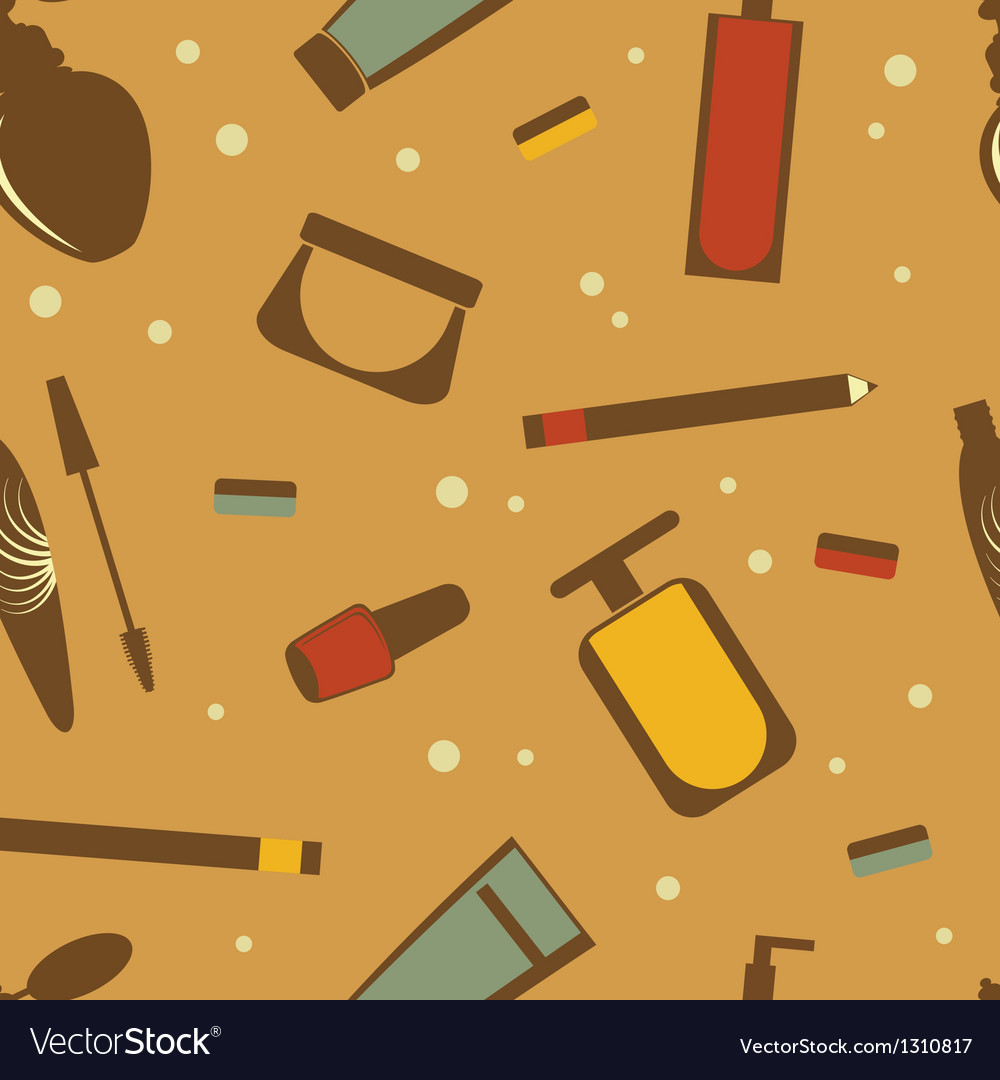 Cosmetics pattern Royalty Free Vector Image - VectorStock