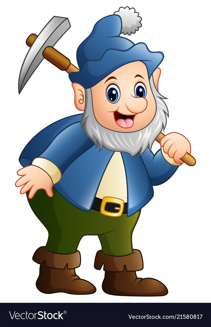 Happy dwarf miner Royalty Free Vector Image - VectorStock Happy dwarf miner Royalty Free Vector Image - VectorStock