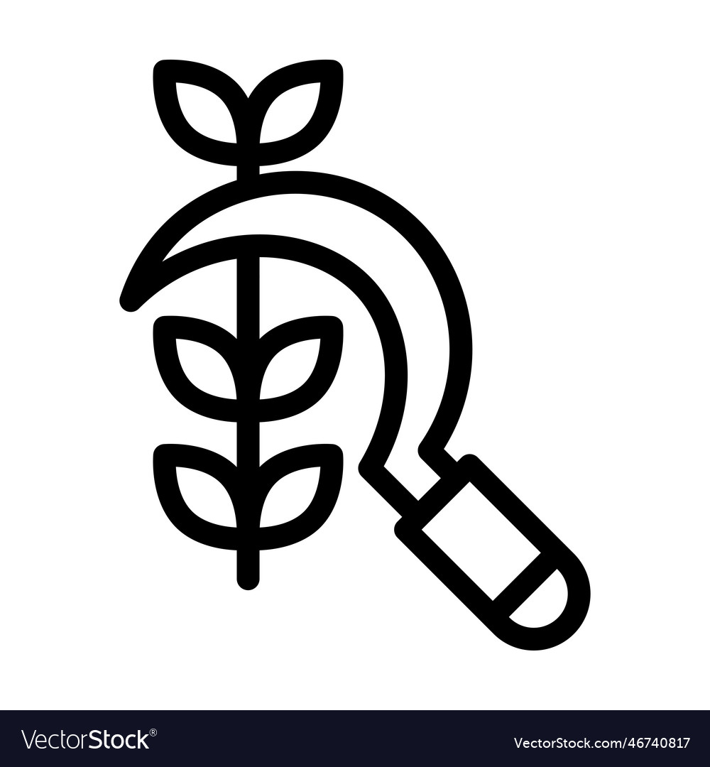 Harvest thick line icon for personal Royalty Free Vector
