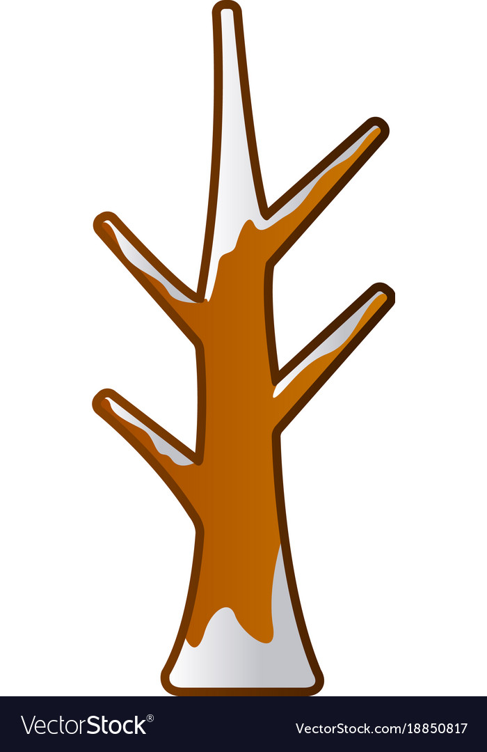 Isolated comic tree Royalty Free Vector Image - VectorStock