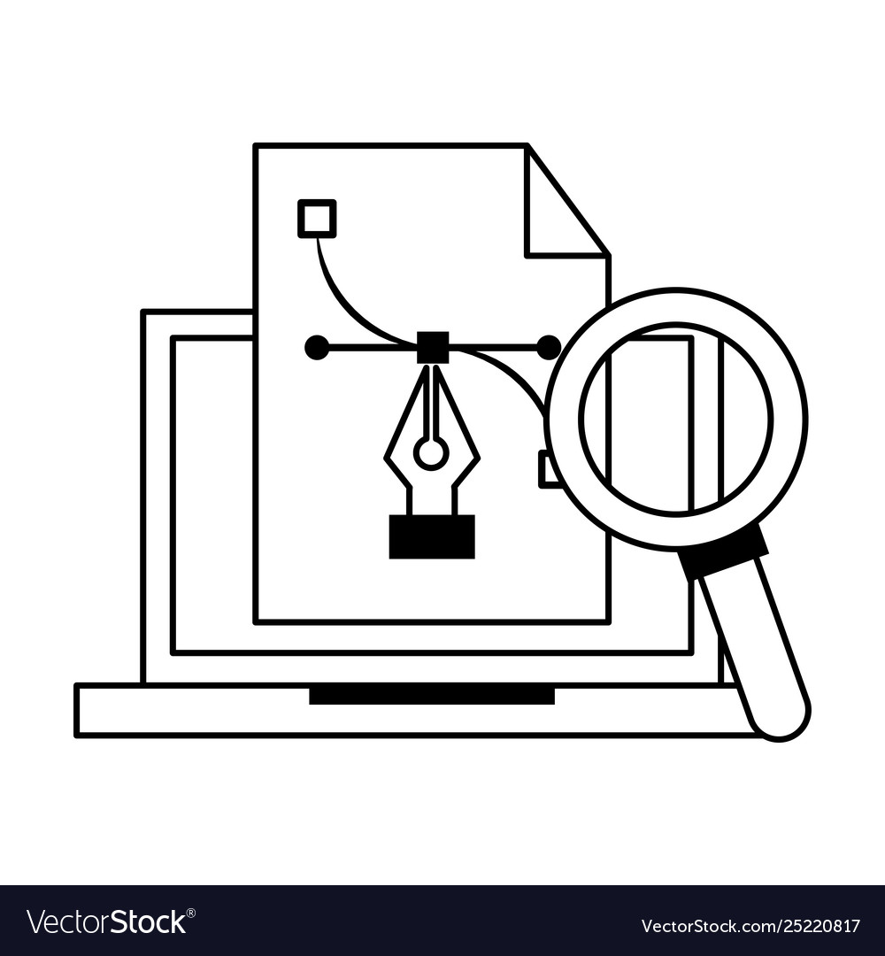 Technology software tools cartoon Royalty Free Vector Image