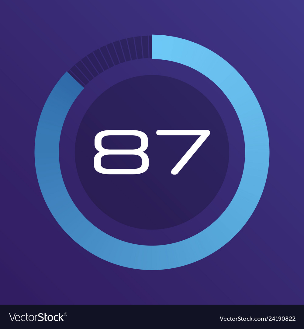 Circular interval timer Royalty Free Vector Image