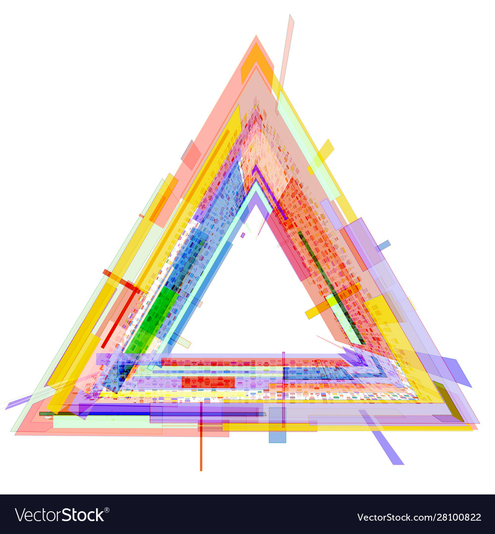 Colored triangle Royalty Free Vector Image - VectorStock