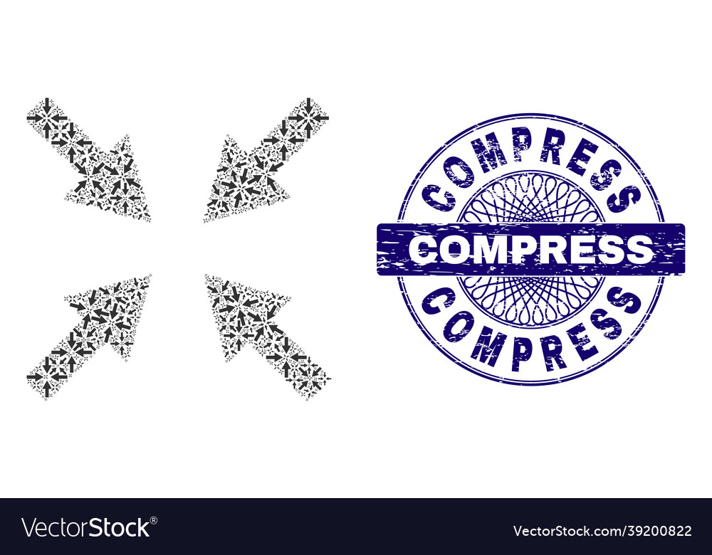 Compress Arrows Recursion Composition Of Vector Image 7718