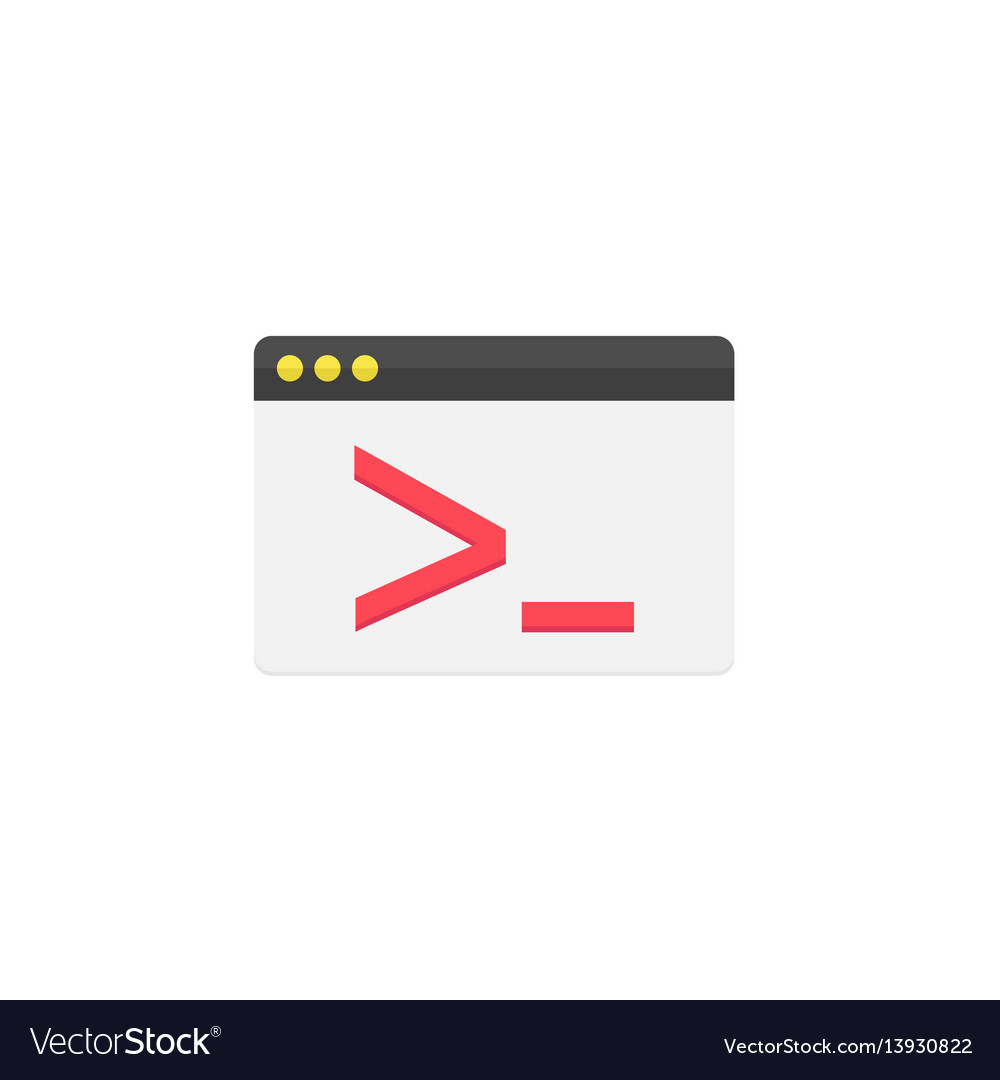 Custom coding flat icon Royalty Free Vector Image