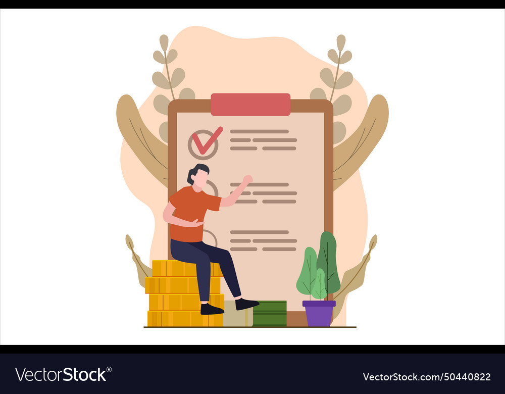 Finance flat design Royalty Free Vector Image - VectorStock