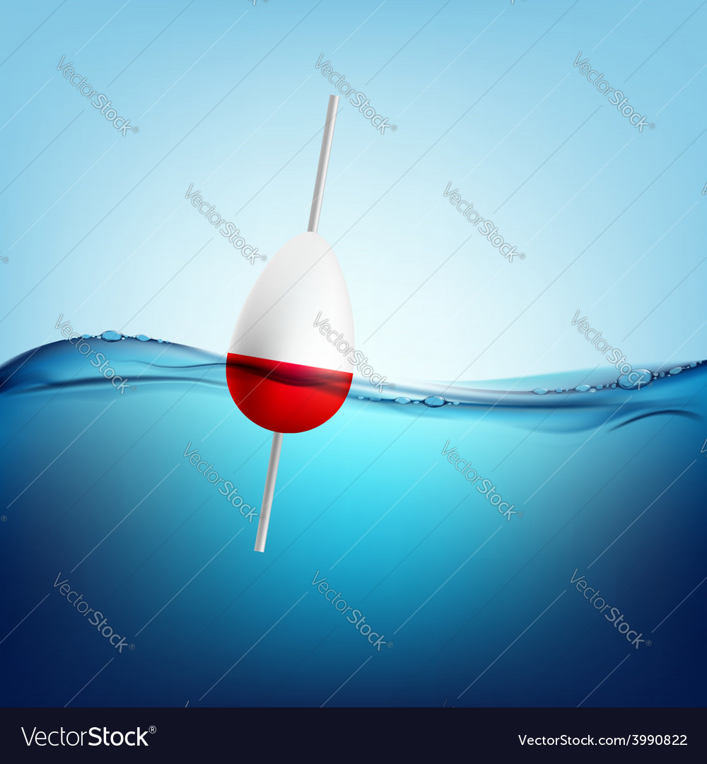 Float on water surface Royalty Free Vector Image