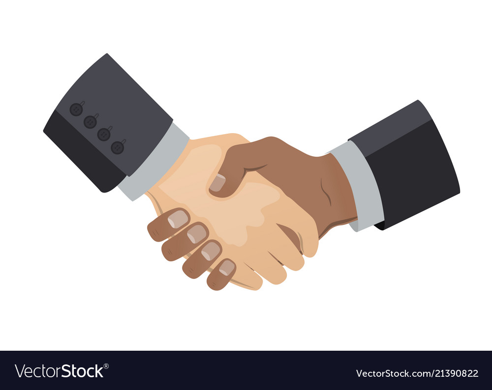 Handshake men Royalty Free Vector Image - VectorStock
