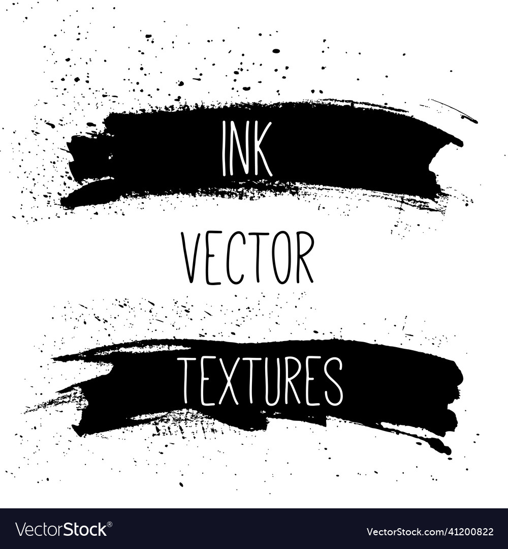 Ink texture set Royalty Free Vector Image - VectorStock