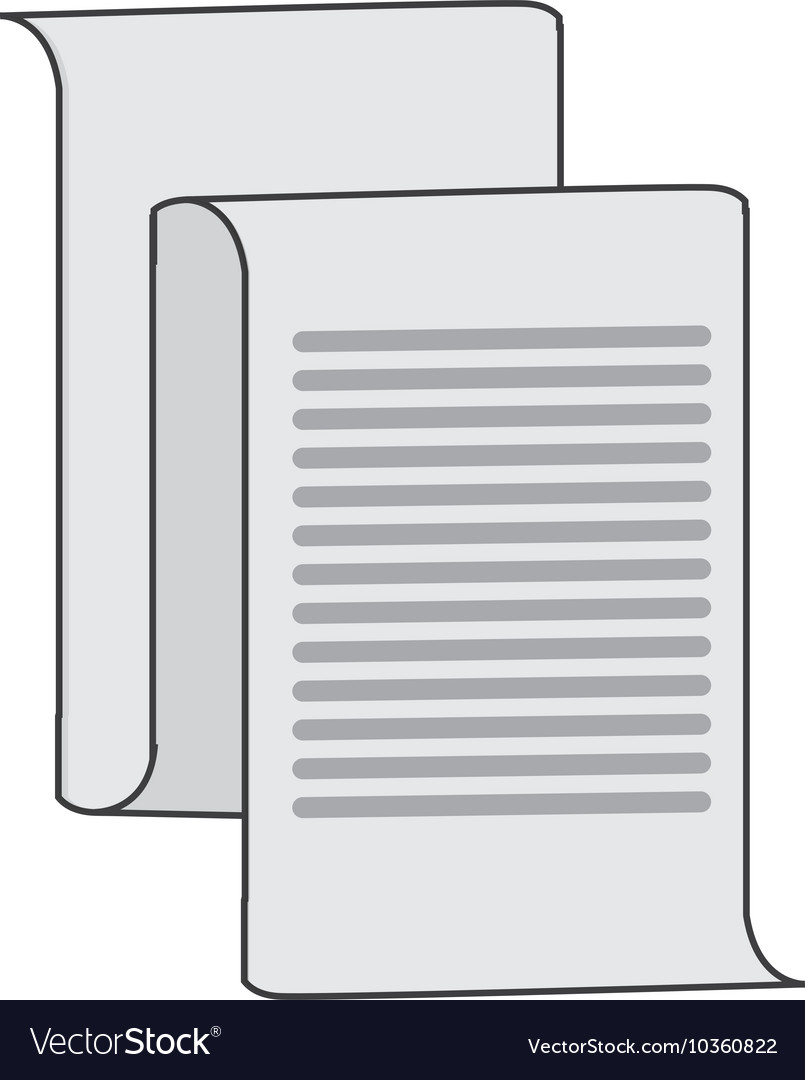 Paper document icon Royalty Free Vector Image - VectorStock